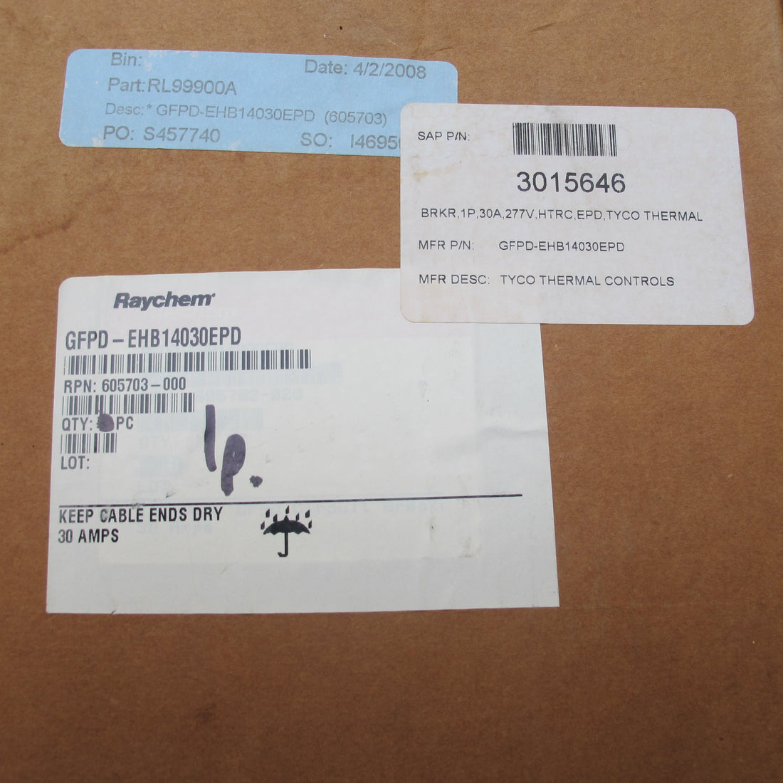 Raychem Ground-fault protection device (30 A GFPD EHB14030EPD 605703 ...